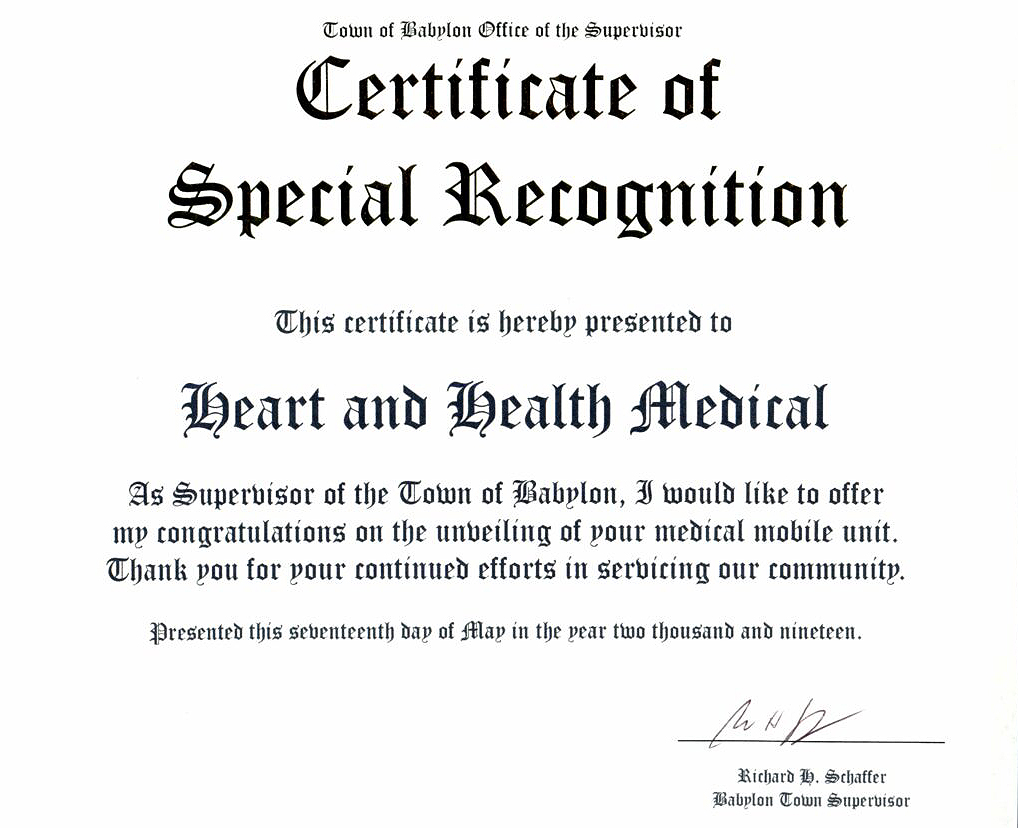 Award Winning Healthcare | Heart and Health Medical Mobile Unit